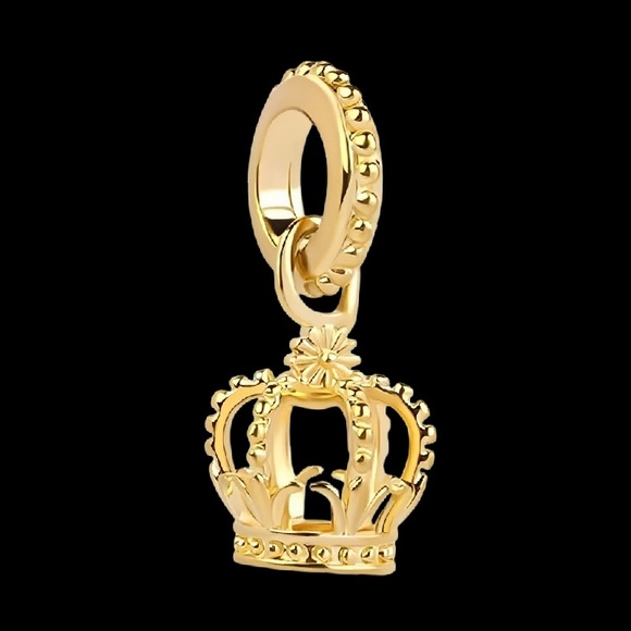 Linx | Jewelry | Gold Crown Dangle Charm | Poshmark